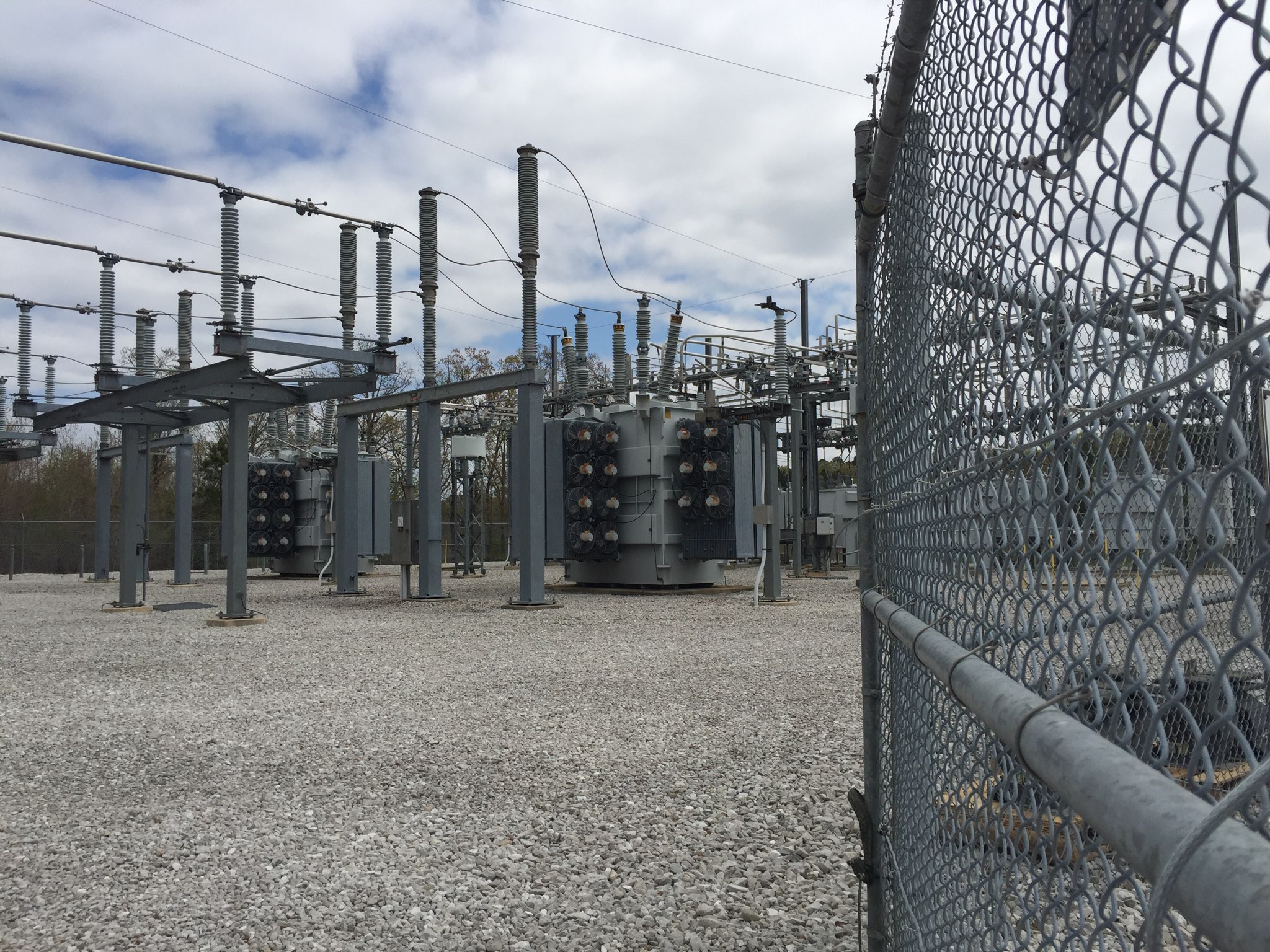 Perimeter Security For Electrical Transmission Substation